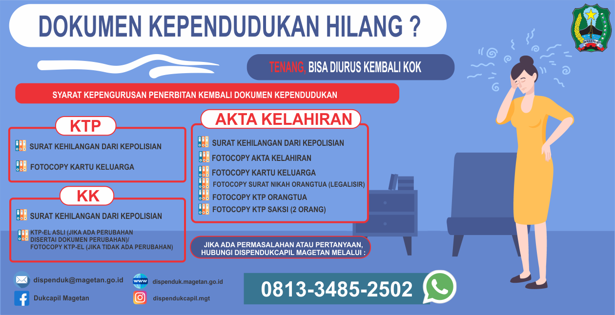 Dokumen Kependudukan Hilang ? Ini Solusinya – Disdukcapil Kab. Magetan