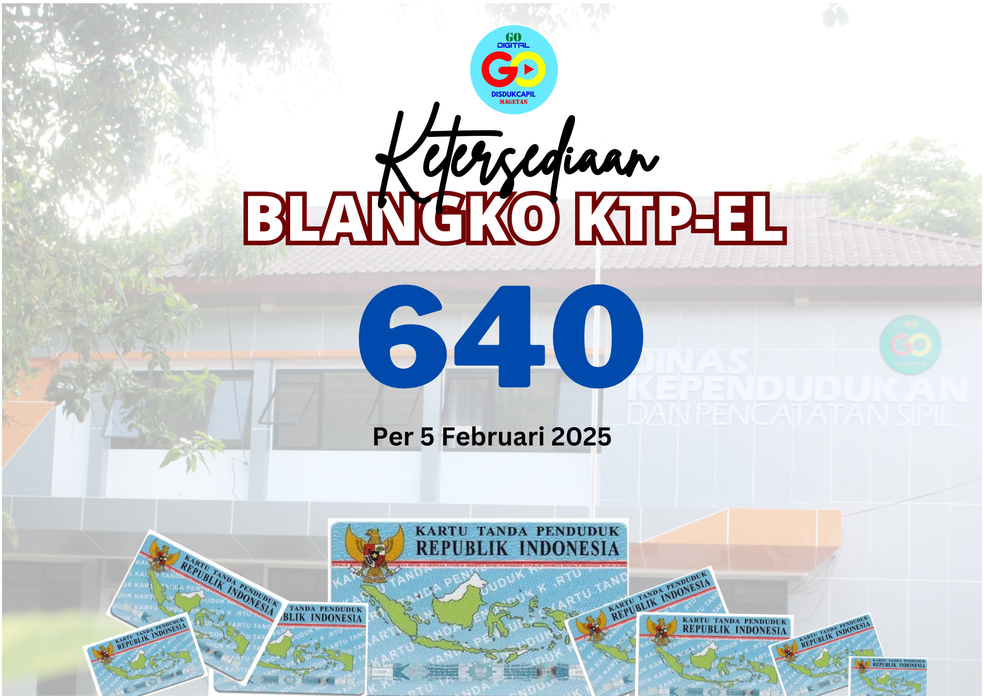 Ketersediaan Blangko KTP Elektronik Per 5 Januari 2025 – Disdukcapil Kab. Magetan